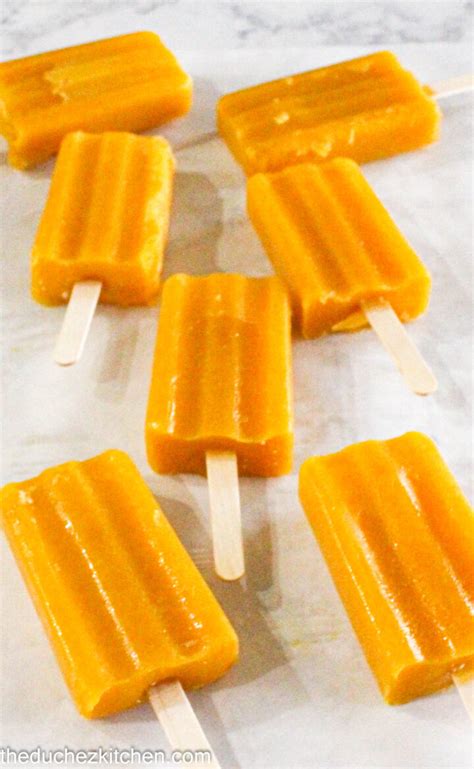 Homemade Mango Popsicles The Duchez Kitchen