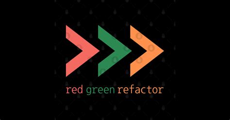 Red Green Refactor Arrows Developer Sticker Teepublic