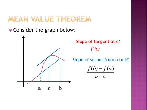 ppt 4 2 mean value theorem powerpoint presentation free download