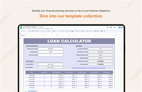 Loan Calculator Template In Excel Google Sheets Download Template Net