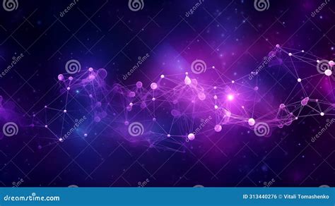 An Intricate Neural Network Its Nodes And Connections Interwoven Like Cosmic Threads Against A