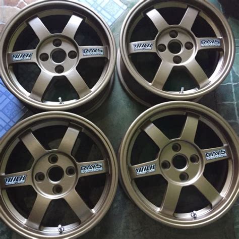 Volk Rays Te37 Copy 15s Mags Car Parts And Accessories On Carousell