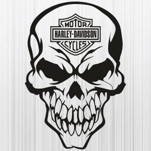 Harley Davidson Skull Logo Vector