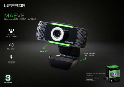 WEBCAM MULTILASER WARRIOR Ac340 | PDF