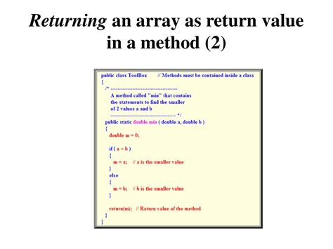 Array And Method Ppt Download