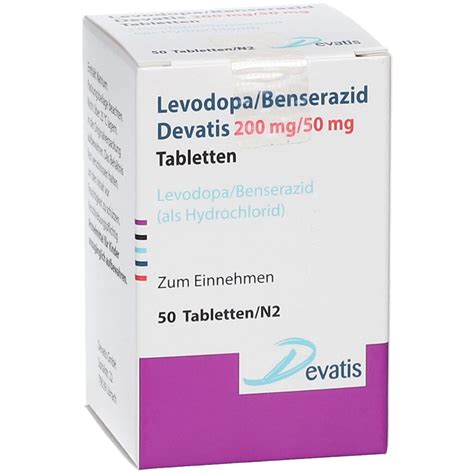 Levodopa Benserazid Devatis 200 Mg 50 Mg 50 St Mit Dem E Rezept Kaufen Shop Apotheke