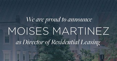Senné Is Pleased To Introduce Moises Morin Martinez Director Of Residential Leasing Senné