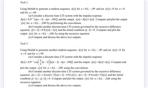 Solved Task Using Matlab To Generate A Random Sequence Chegg