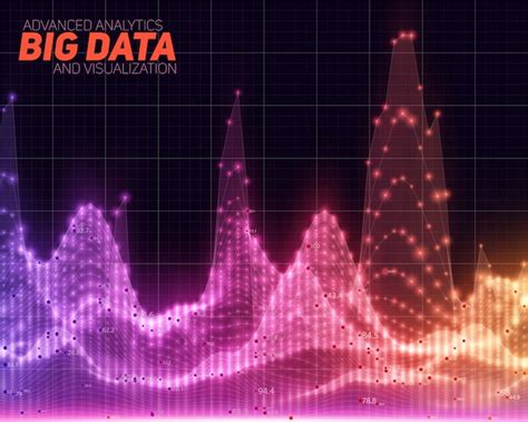 free vector vector abstract colorful big data visualization futuristic infographics aesthetic