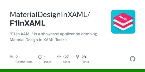 Github Materialdesigninxamlf1inxaml F1 In Xaml Is A Showcase Application Demoing Material
