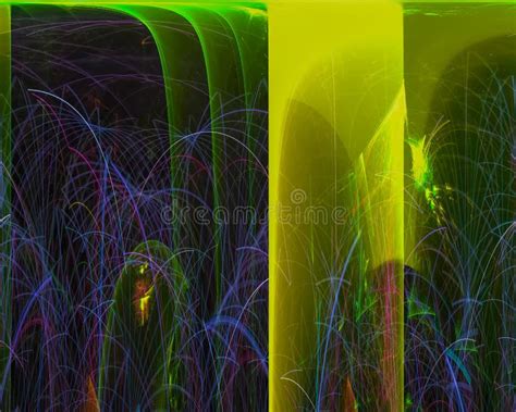 Abstract Digital Fractal Concept Future Creative Ornament Style