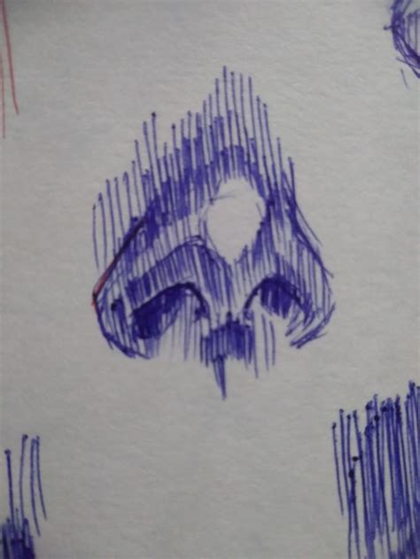 Nose Anatomy Hatching Sketches Humanoid Sketch Art