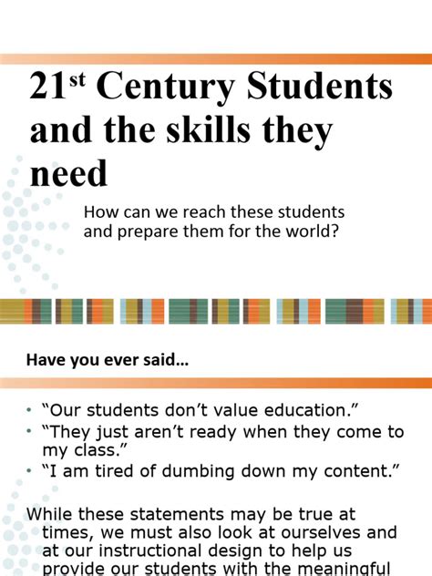 21st Century Students And The Skills They Need Pdf Learning