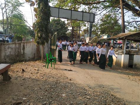 တောင်ကုတ်မြို့နယ်၌ ၂၀၂၂ ၂၀၂၃ ပညာသင်နှစ် တက္ကသိုလ်ဝင်စာမေးပွဲ မြန်မာစာဘာသာရပ်ကို စတင်ဖြေဆို