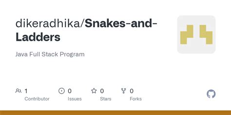 GitHub Dikeradhika Snakes And Ladders Java Full Stack Program