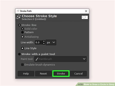 how to draw a circle in gimp with pictures wikihow