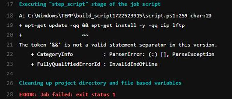 Gitlab Getting Error While Deploying Net Core Application Apt Get