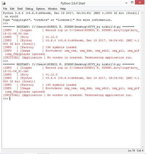 Python 3x Python3 Kivy Builder Critical Application No