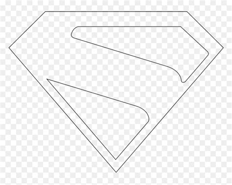 Superman Logo Outline