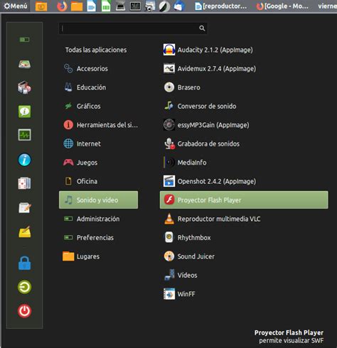 Cómo Ser Debianita Y No Morir En El Intento Proyector Flashplayer Para Archivos Swf