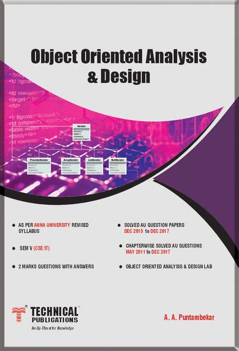 Object Oriented Analysis And Design For Anna University V Cseit 2013 Course Books