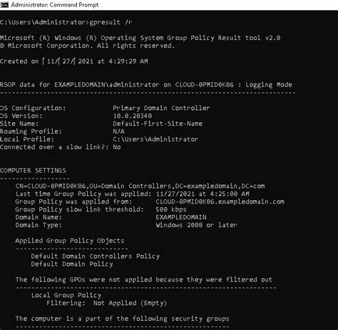 Gpresult Command Learn How To Use It To Check Group Policy