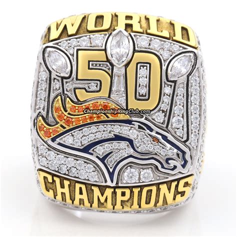 2015 Denver Broncos Super Bowl 50 Championship Ring