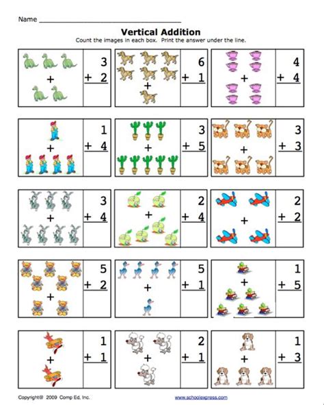 School Express Vertical Addition Addition Worksheets Math Worksheets Library