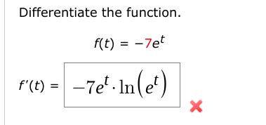 Solved Differentiate The Function Chegg Com