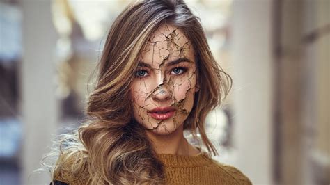 Photoshop Gerçekçi Kırık Cilt Oluşturma How To Create Realistic Cracked Skin Using Photoshop