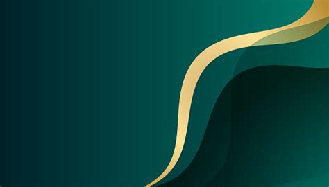 현대적인 간단한 3d 짙은 녹색과 금색 추상 배경 명함 프레젠테이션 배경 소책자 브로셔 인증서 템플릿 배경 및 배너를 위한 디자인 0명에 대한 스톡 벡터 아트 및 기타