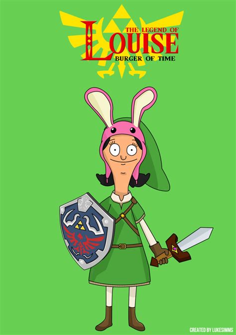 The Legend Of Louise Bobs Burgers Zelda Xover By Lukesimms Bobs Burgers Wallpaper Bobs