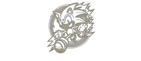 Stl File Sonic 2d Wallart・design To Download And 3d Print・cults