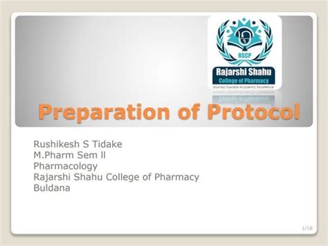 Clinical Trial Protocol Pptx
