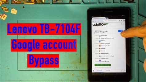 Lenovo TB F FRP Google Account Bypass YouTube
