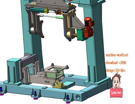 Industrial 3d Model Engine Block Turning Machine Machine World
