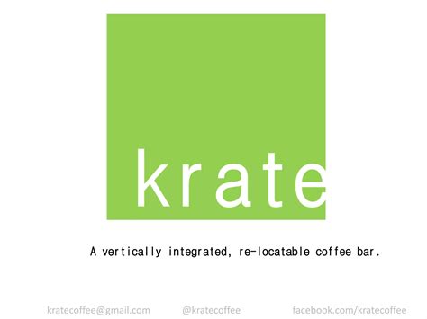 Krate Coffee Pptx