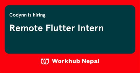 remote flutter intern