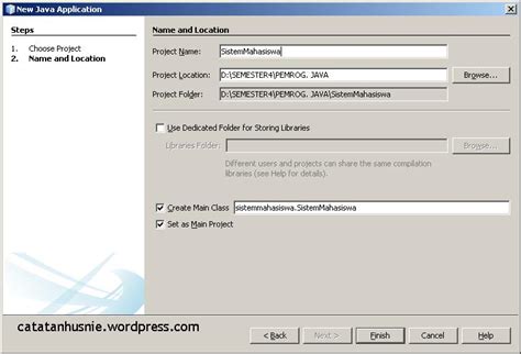 New Project Netbeans 7 1 2 Catatan Husnie