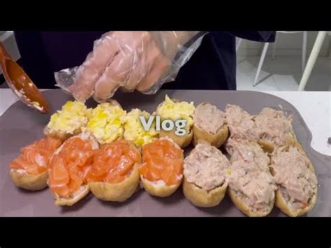 vlog 1일 1연어하는 신혼부부 초보 집밥요리 냉털김밥 치마살짜장면 연어회 토핑유부초밥 떡만두국 족발피자 치팅데이