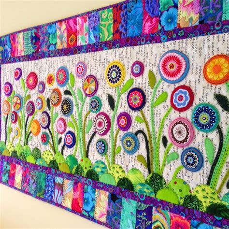 Wendys Quilts And More Bloggers Quilt Festival Flower Garden Wool