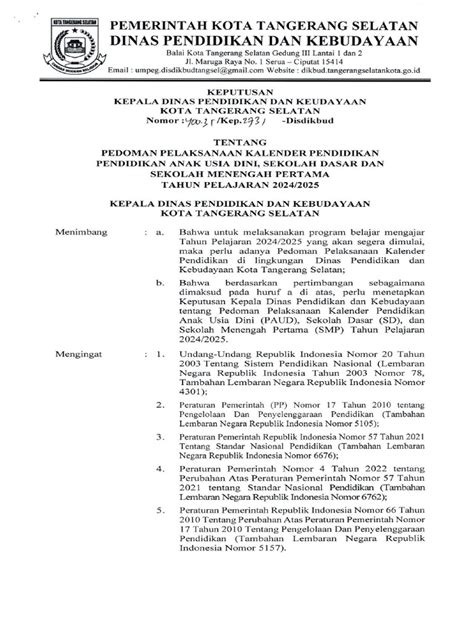 Kalender Pendidikan Tp 2024 2025 Pdf