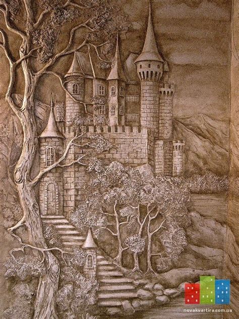Фотография | Wood carving art, Clay wall art, Mural art