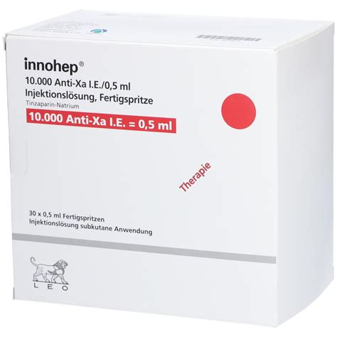 Innohep 10 000 Anti Xa I E 0 5ml Inj Lsg I E Fs 30 St Mit Dem E Rezept Kaufen Shop Apotheke