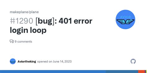 Bug 401 Error Login Loop · Issue 1290 · Makeplaneplane · Github