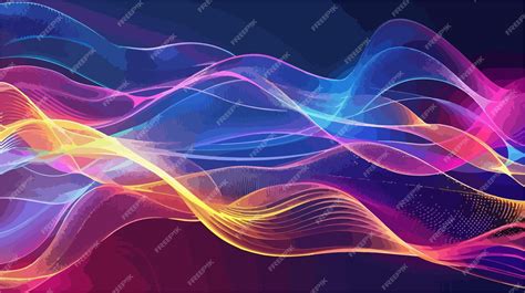 Abstract Gradient Lines Vector Illustration Premium Ai Generated Vector