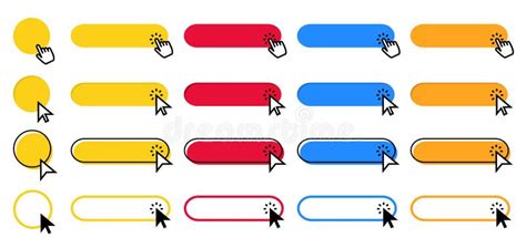 Pointer Click Icon Clicking Cursor Pointing Hand Clicks And Waiting