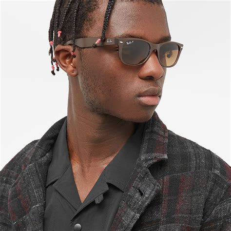 Ray Ban New Wayfarer Classic Sunglasses Tortoise And Brown End Us