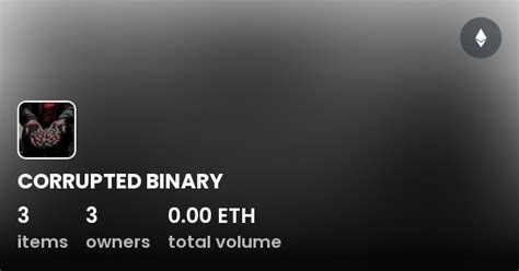 Corrupted Binary Collection Opensea