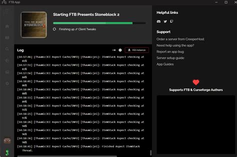 Bug I Cannot Open FTB Stoneblock Game With FTB App Issue FTBTeam FTB App GitHub